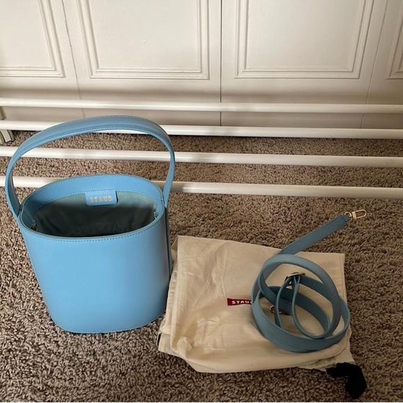 STAUD | Bags | Staud Light Blue Shoulder Bag | Poshmark